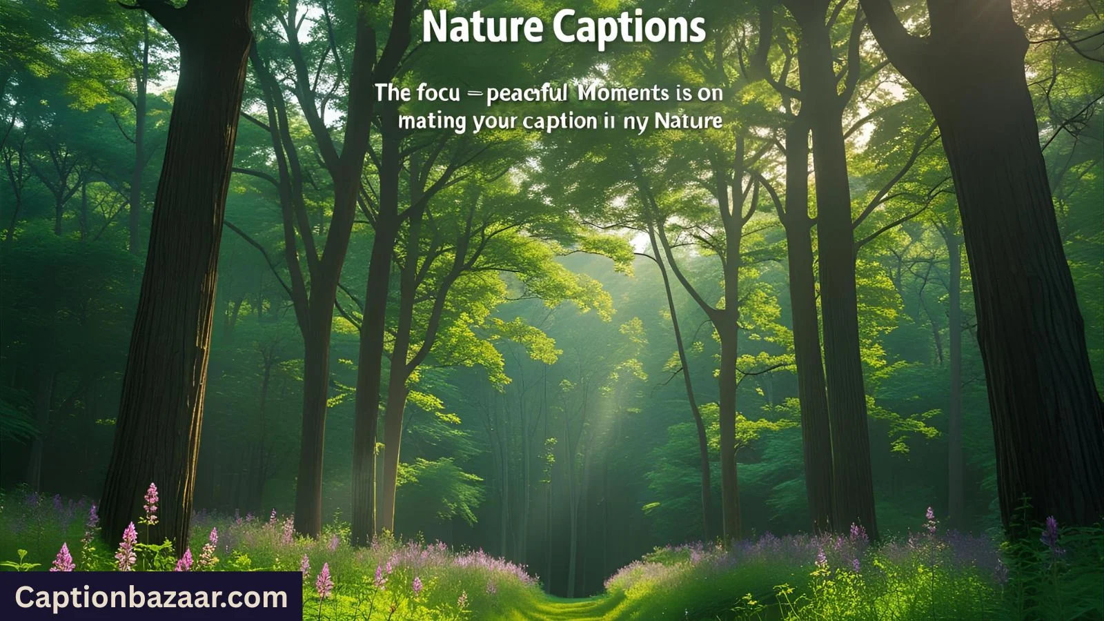 Nature Captions to Express Every Moment 🌿